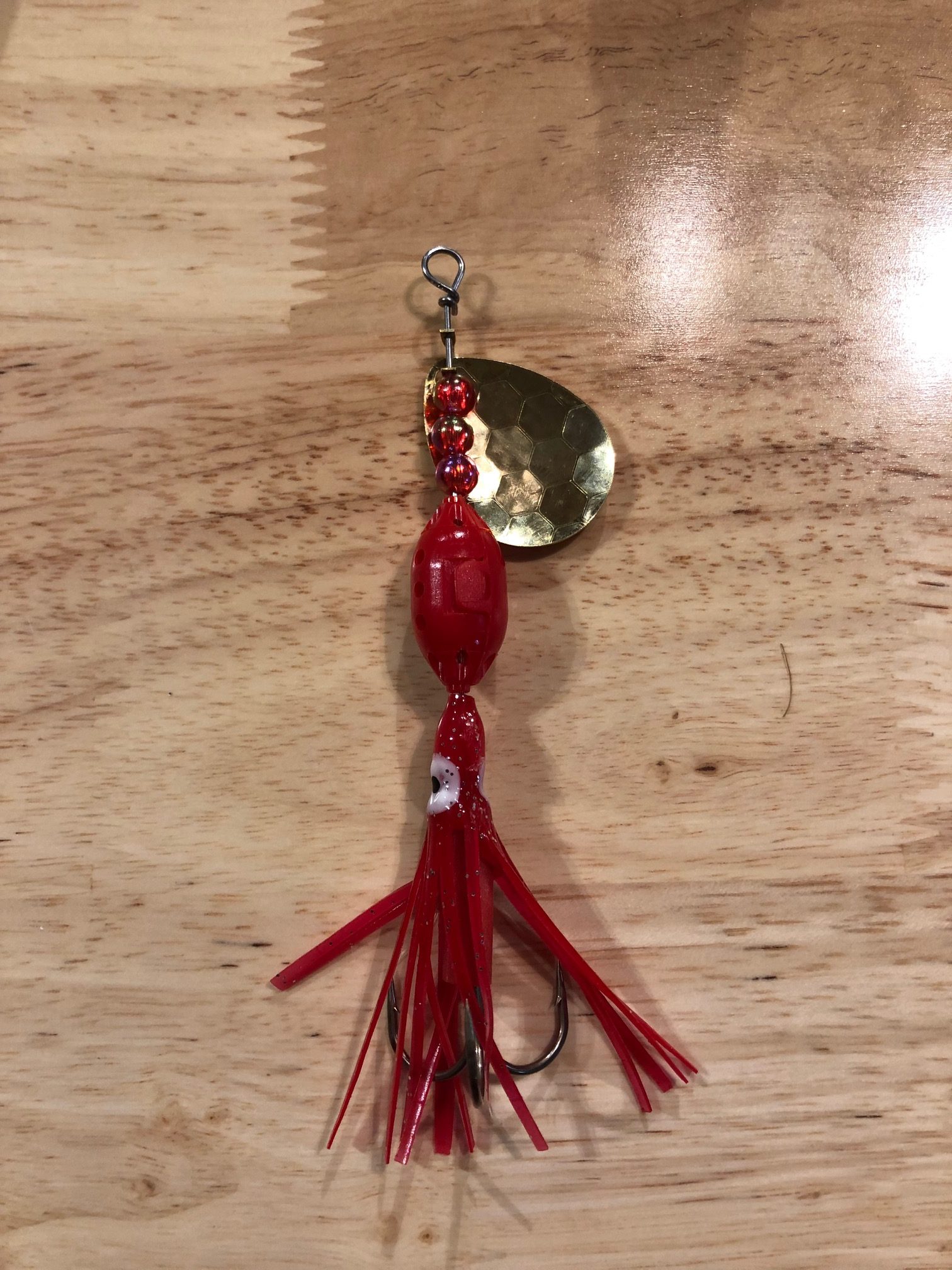 Red w-Red Hoochie – NW Lures